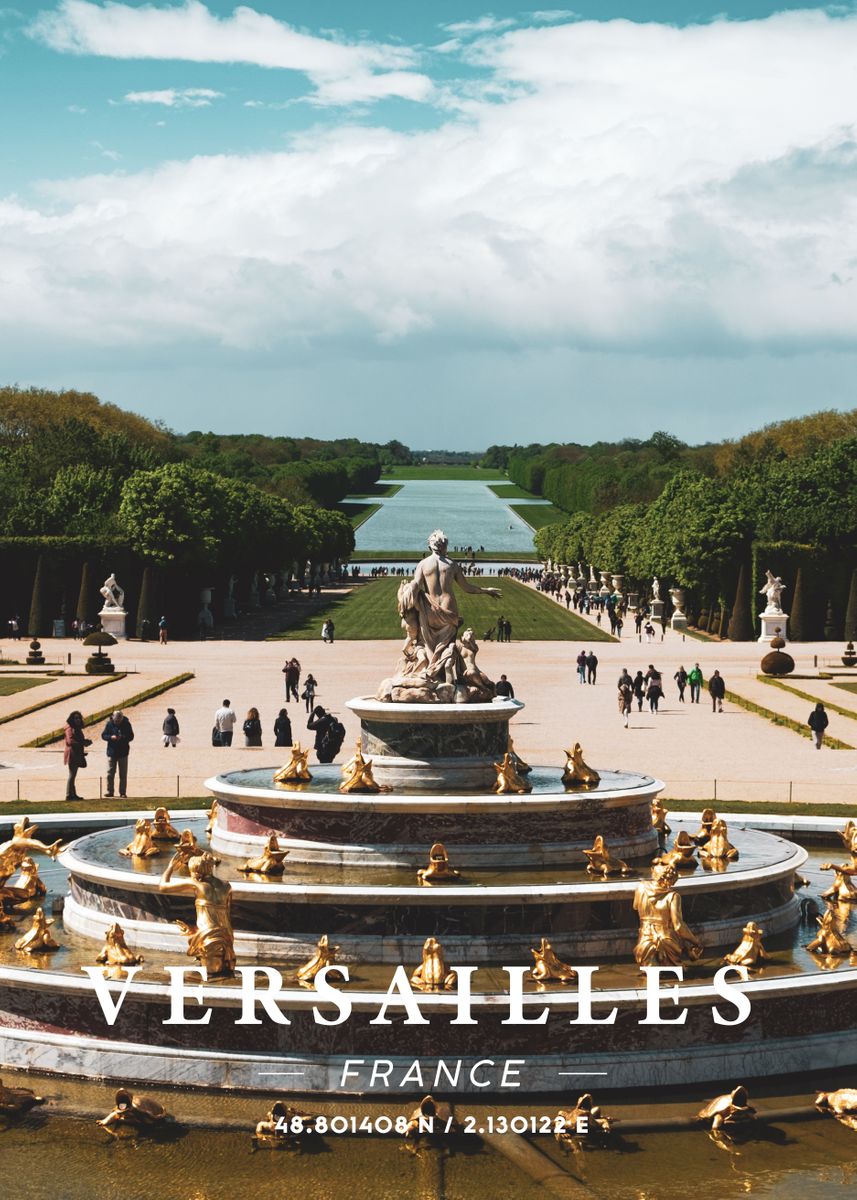 'Versailles Coordinate Art' Poster, picture, metal print, paint by Lea ...