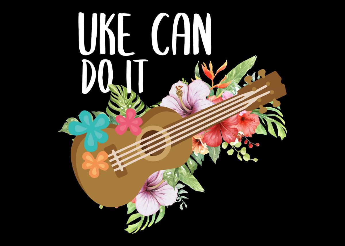 'Ukulele Flowers Uke' Poster by BobbyBubble | Displate