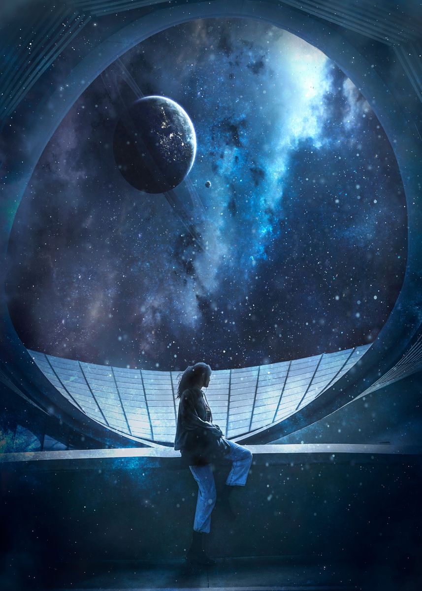 'Inner space' Poster, picture, metal print, paint by MCAshe Art | Displate