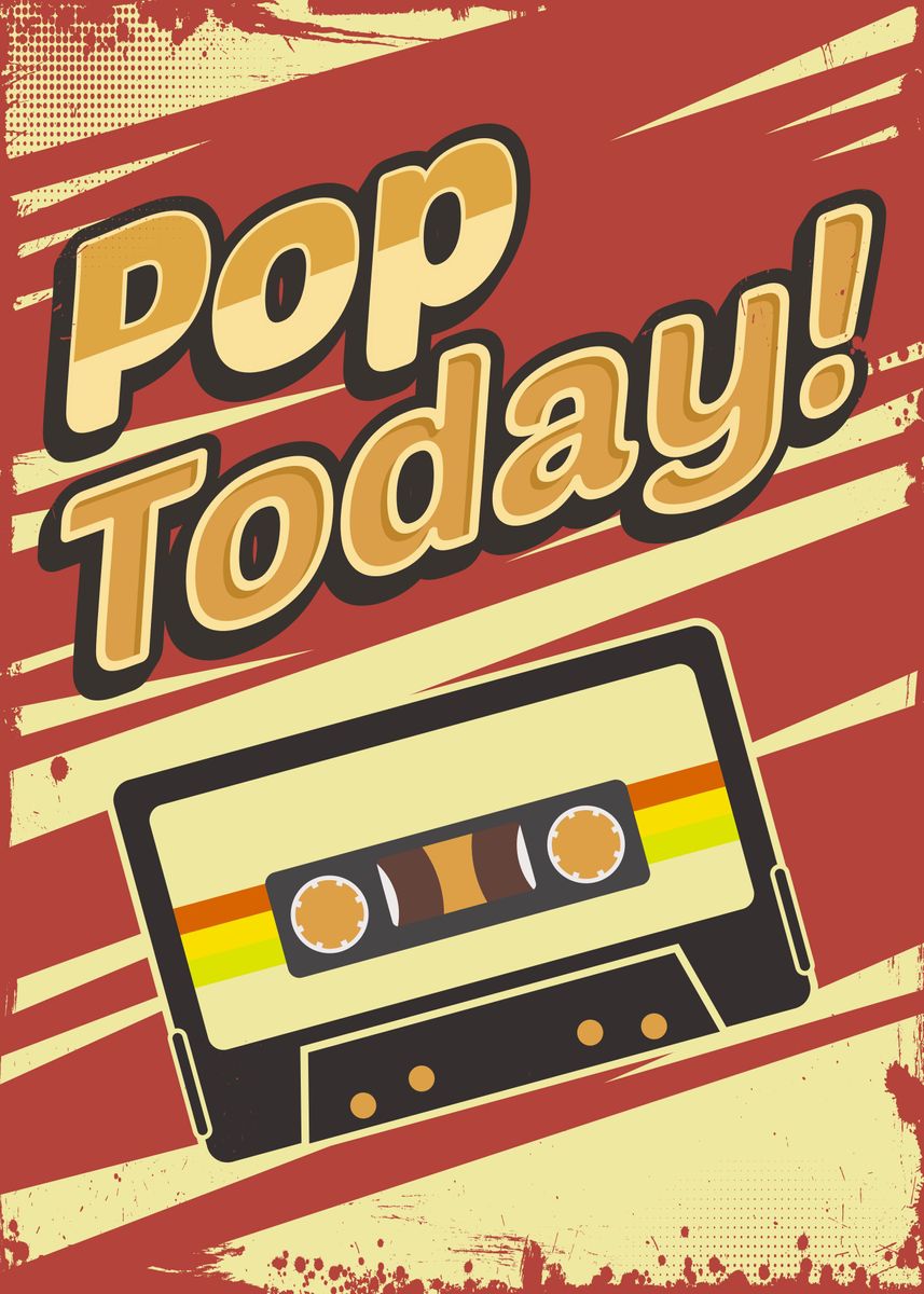 'Pop Music Today' Poster, picture, metal print, paint by OXT Design ...