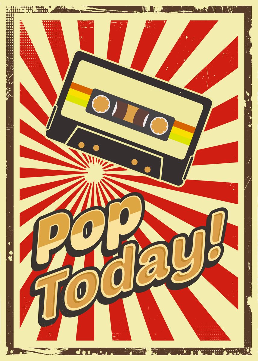 'Vintage Today' Poster, picture, metal print, paint by OXT Design ...