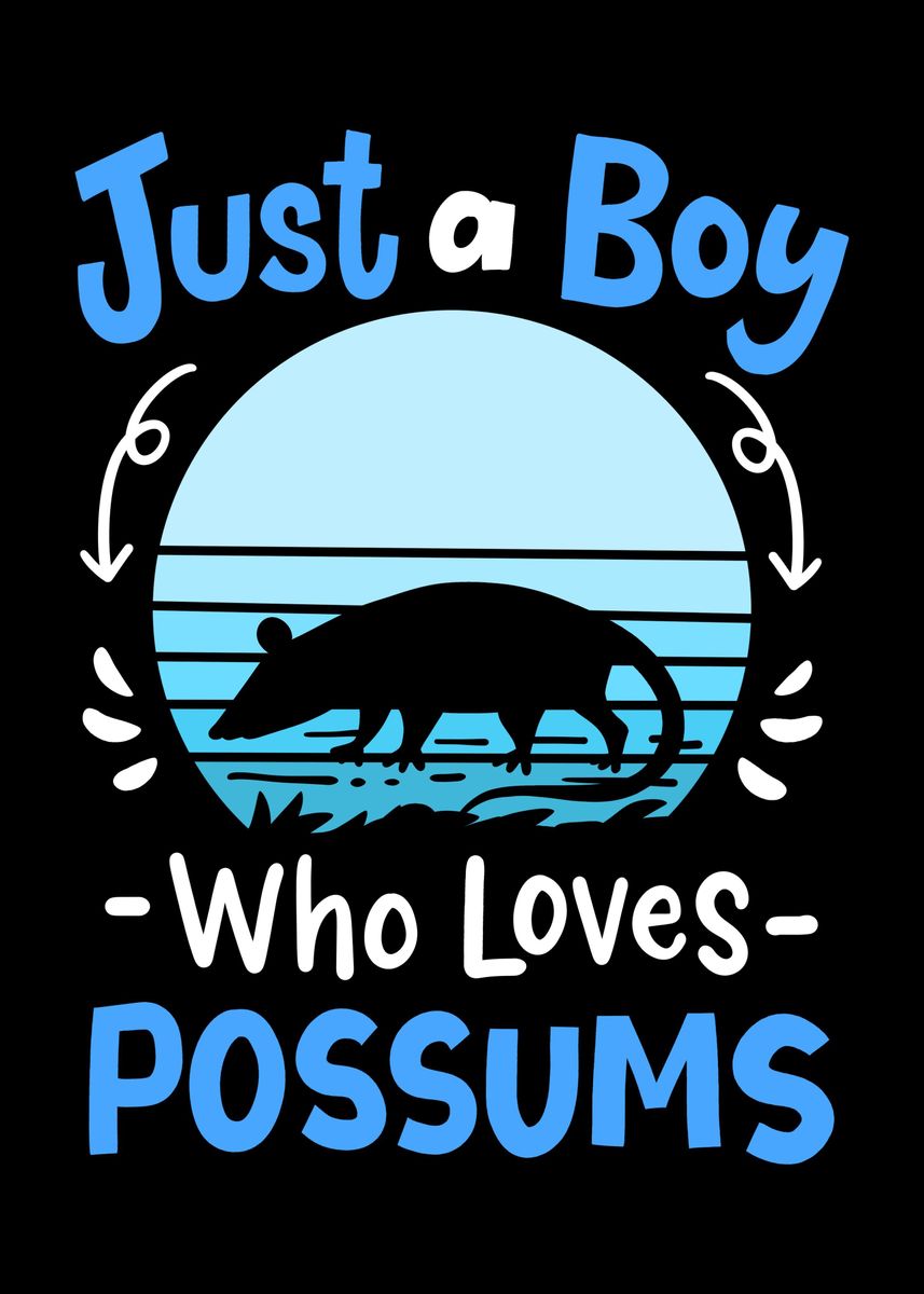 'Possum Possum Lover' Poster, picture, metal print, paint by Mealla ...