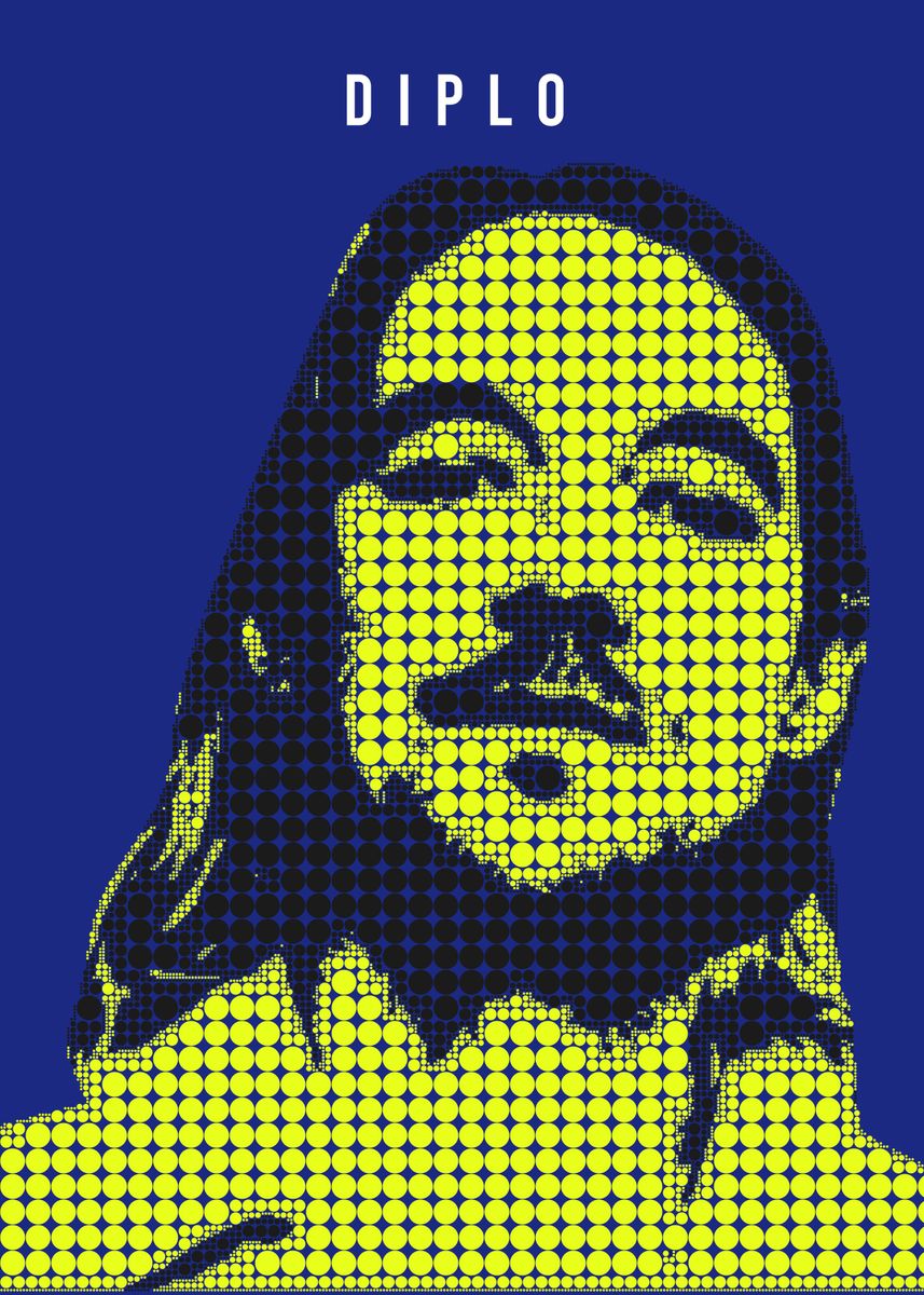 'diplo' Poster, picture, metal print, paint by Bestselling Music ...