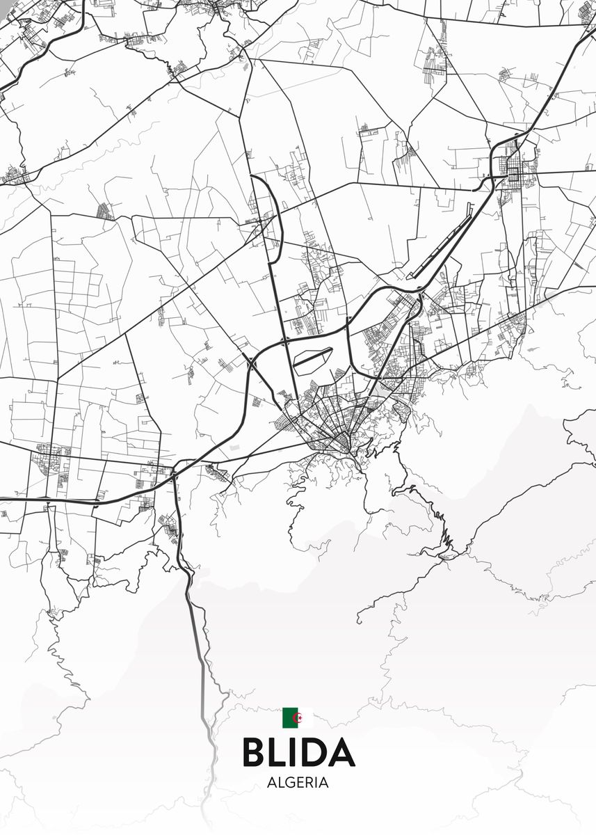 'Blida DZ' Poster by IMR Designs | Displate