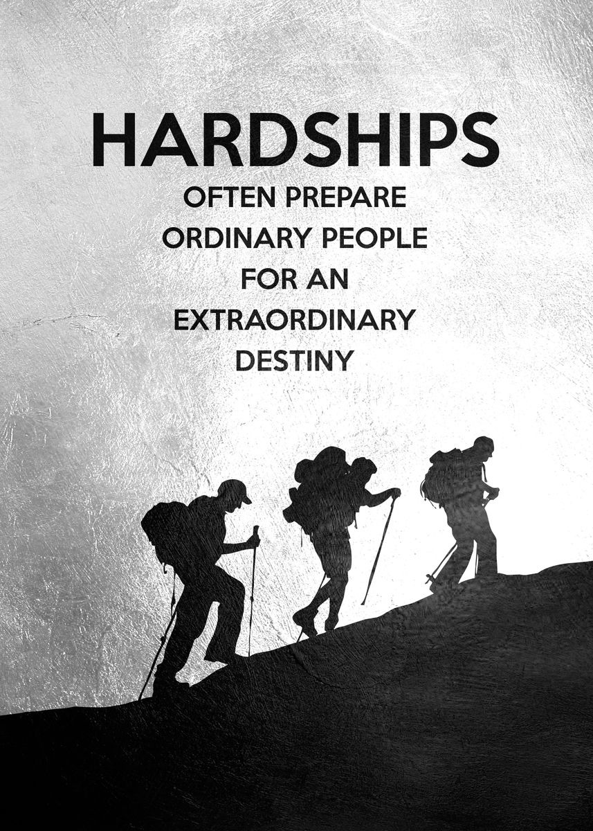 'Hardships' Poster by ABConcepts | Displate
