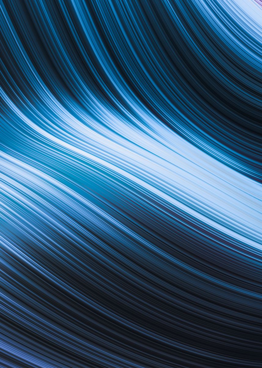 'Blue Wave' Poster by Matthew | Displate