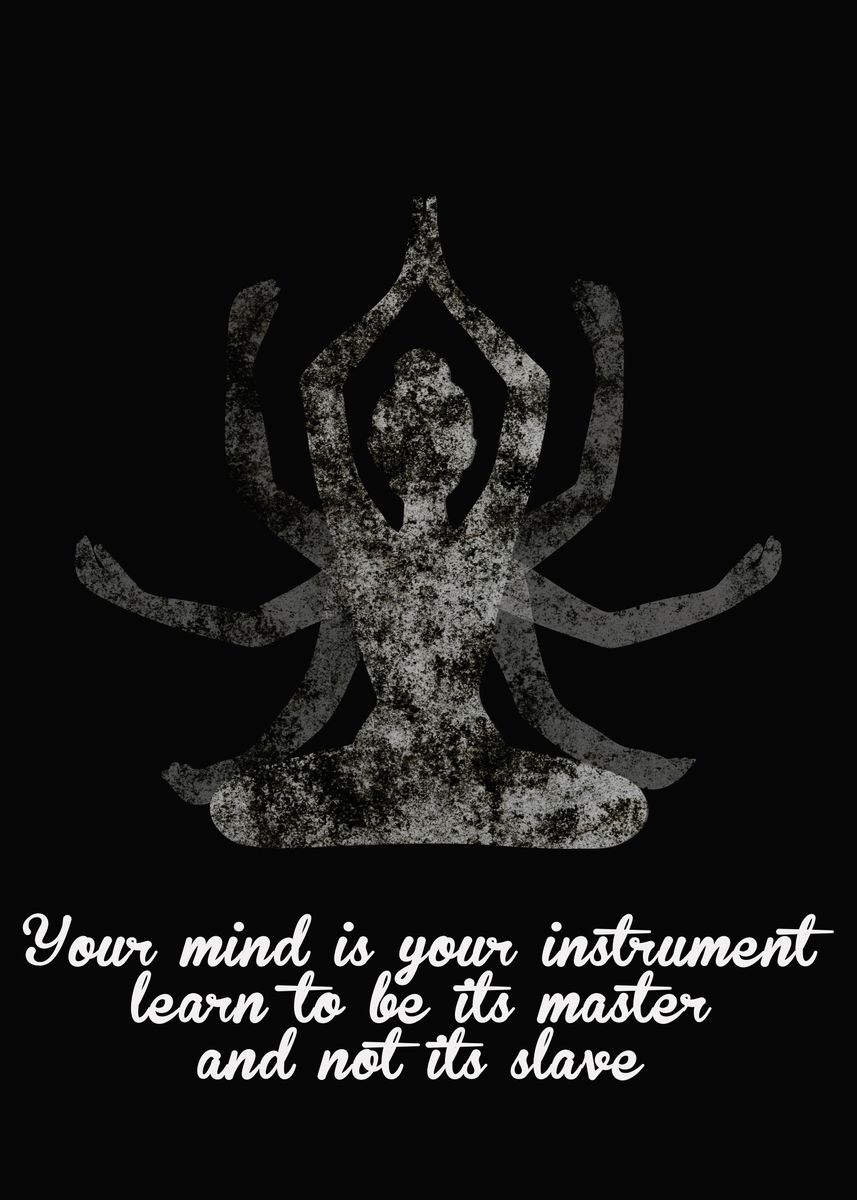 'Yoga Quotes' Poster, picture, metal print, paint by Max Ronn | Displate