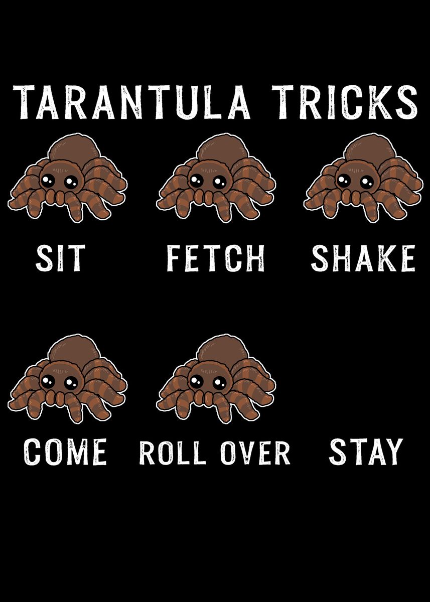 'Tarantula Tricks' Poster, picture, metal print, paint by CatRobot ...