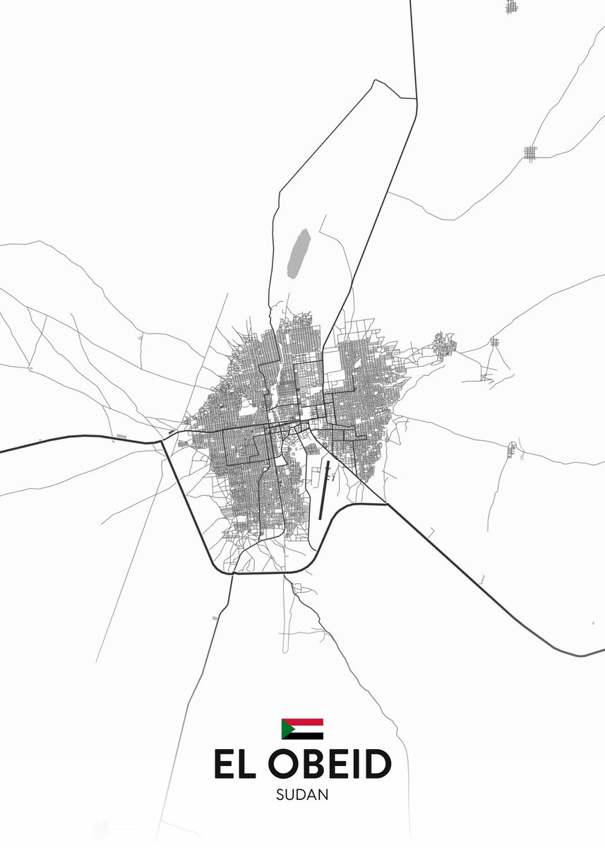 'El Obeid SD' Poster, picture, metal print, paint by IMR Designs | Displate