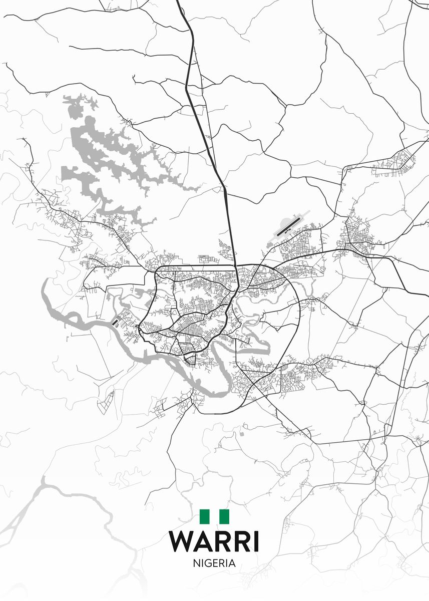 'Warri NG' Poster, picture, metal print, paint by IMR Designs | Displate