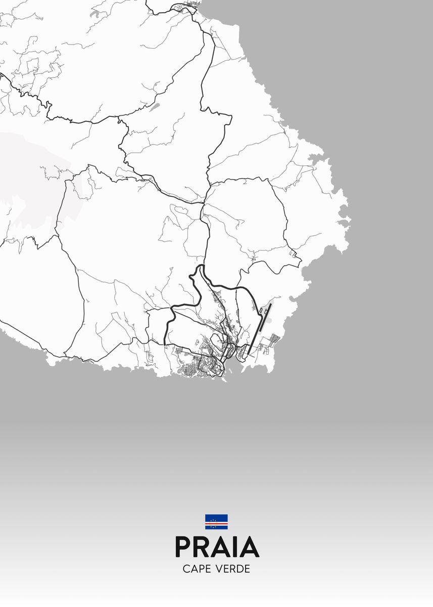 'Praia CV' Poster by IMR Designs | Displate