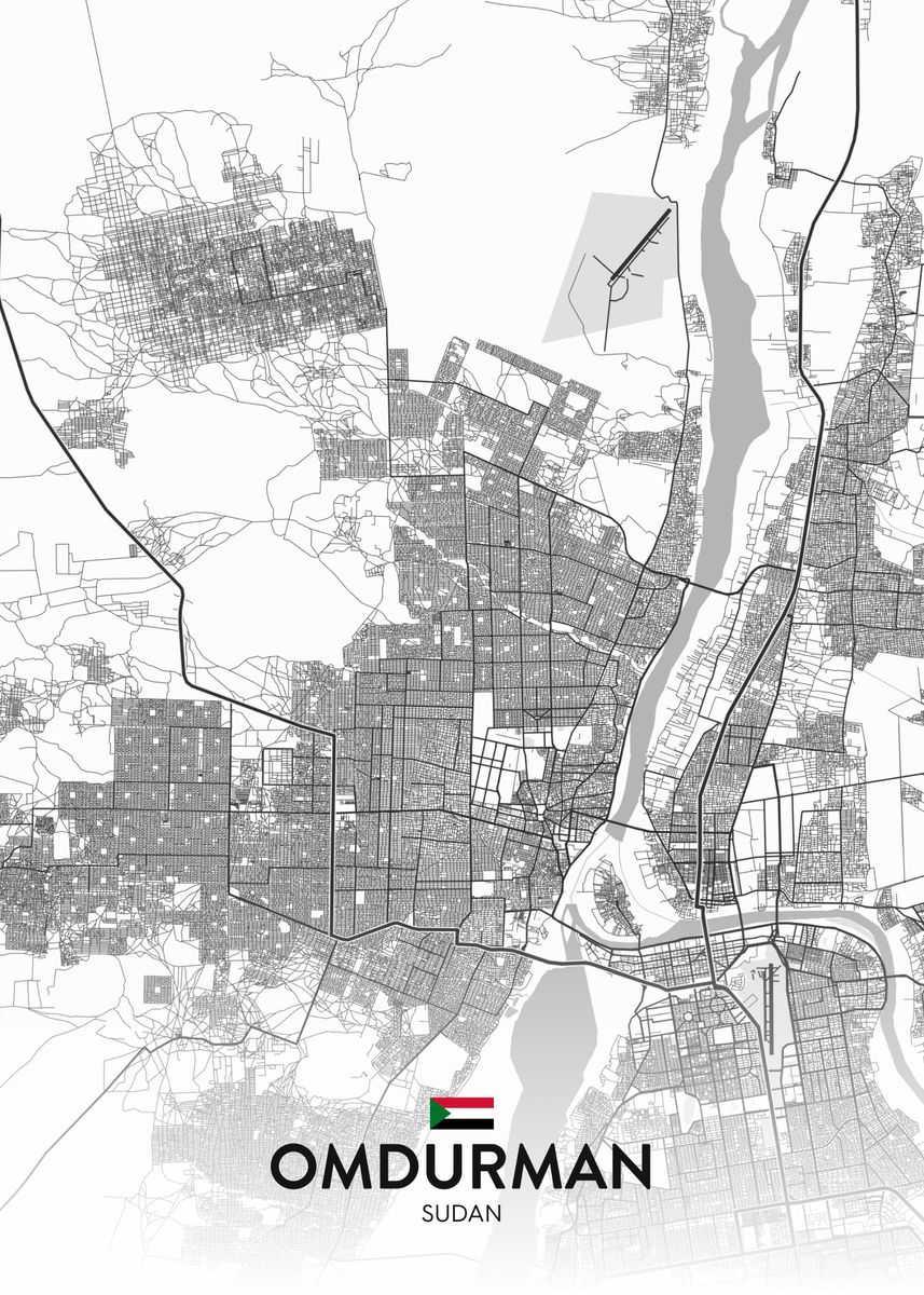 'Omdurman SD' Poster, picture, metal print, paint by IMR Designs | Displate