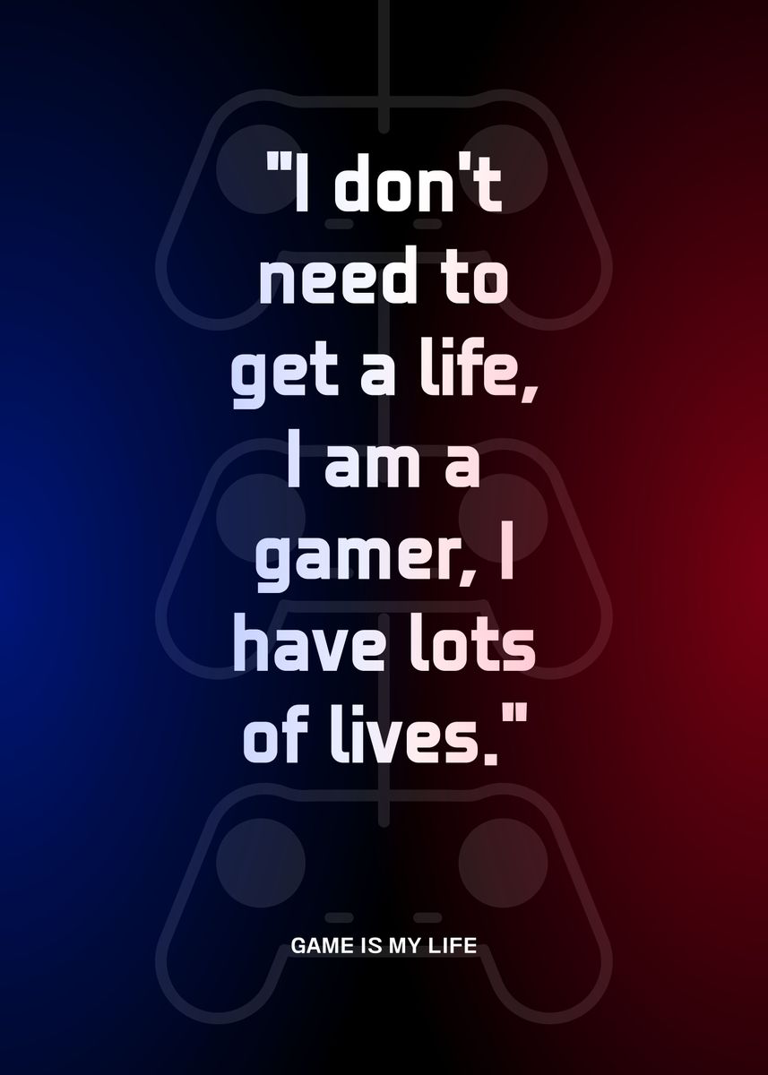 'Game Quotes 9' Poster, picture, metal print, paint by Ziartz Poster ...
