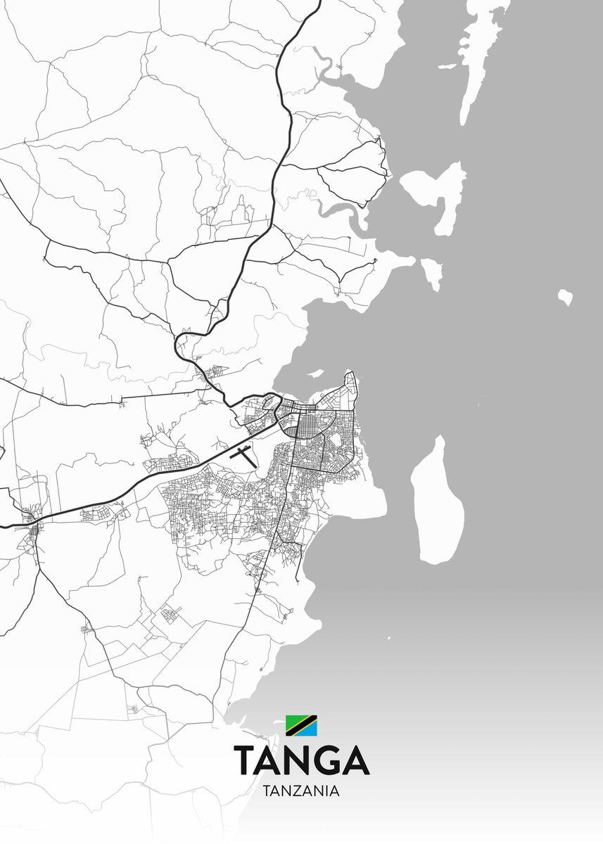 'Tanga TZ' Poster, picture, metal print, paint by IMR Designs | Displate