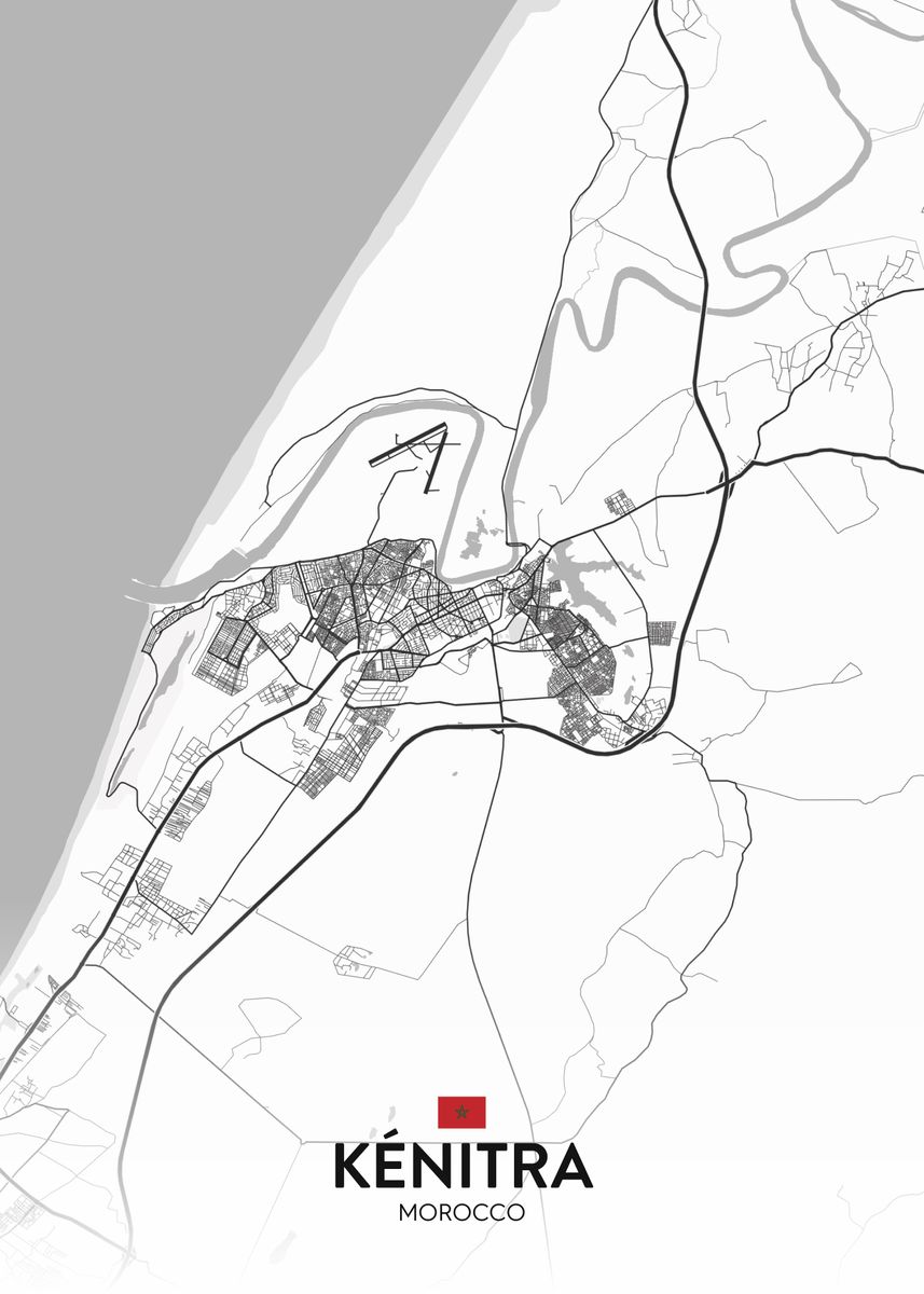 'Kenitra MA' Poster, picture, metal print, paint by IMR Designs | Displate