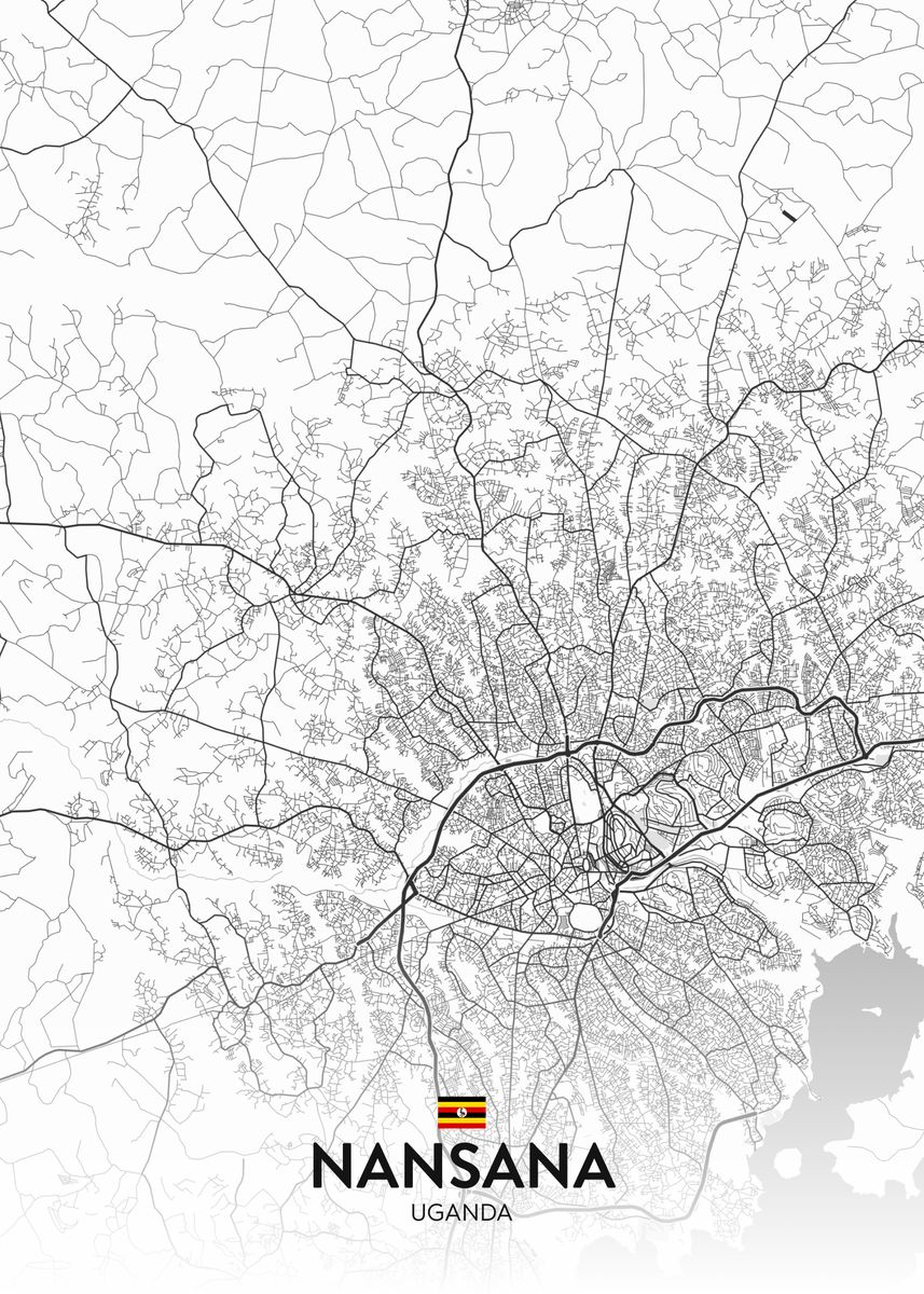 'Nansana UG' Poster, picture, metal print, paint by IMR Designs | Displate