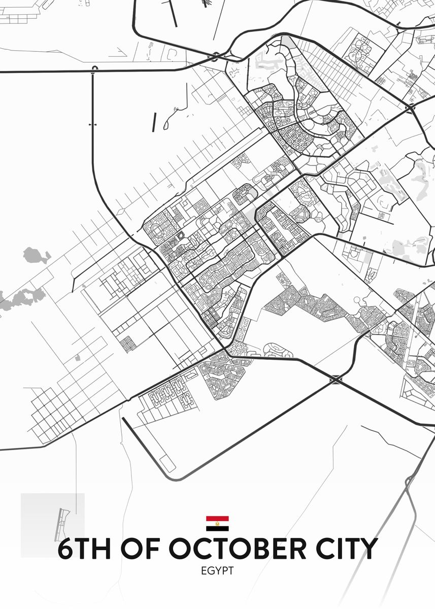 '6th of October City EG' Poster, picture, metal print, paint by IMR ...