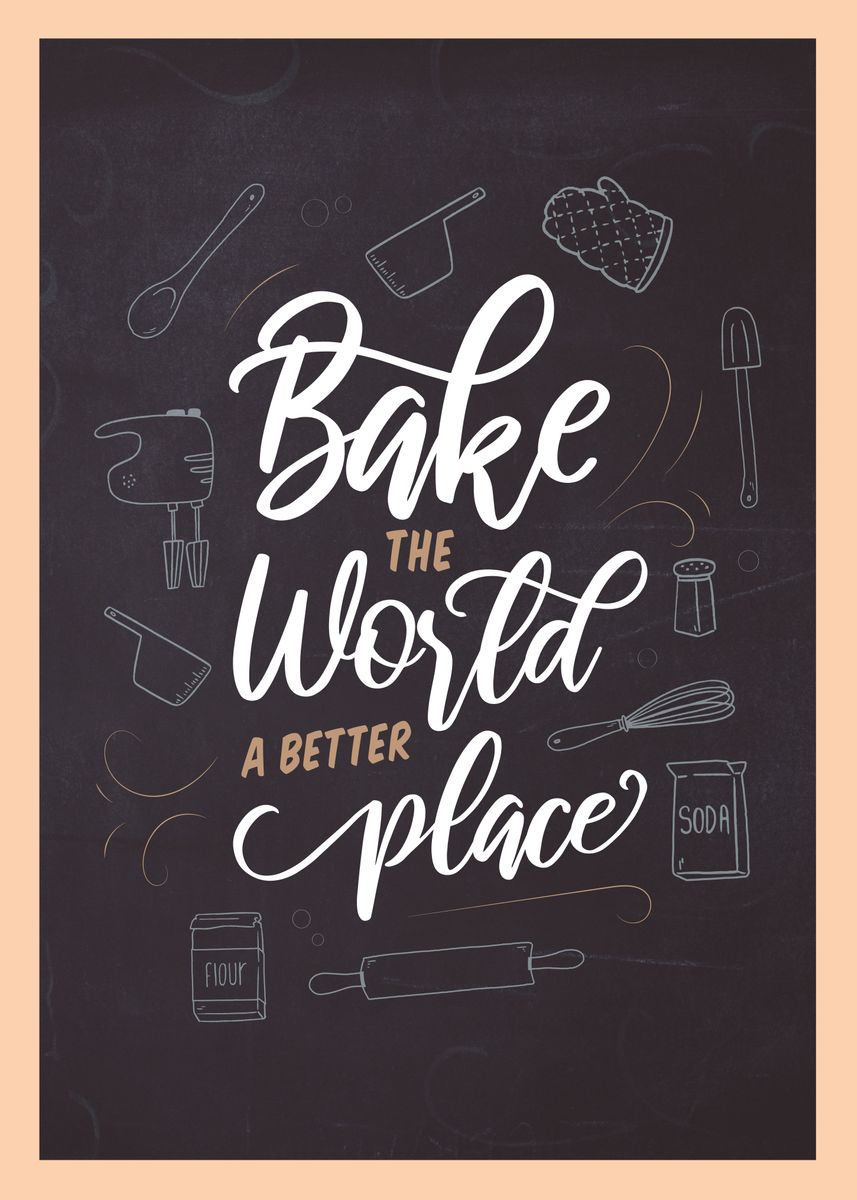 'Baking Poster Displate' Poster, picture, metal print, paint by ...