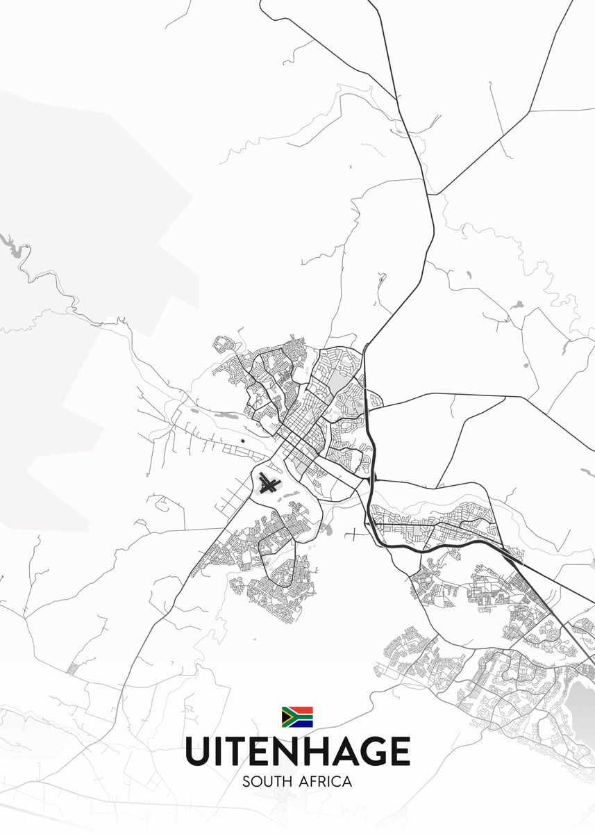 'Uitenhage ZA' Poster by IMR Designs | Displate