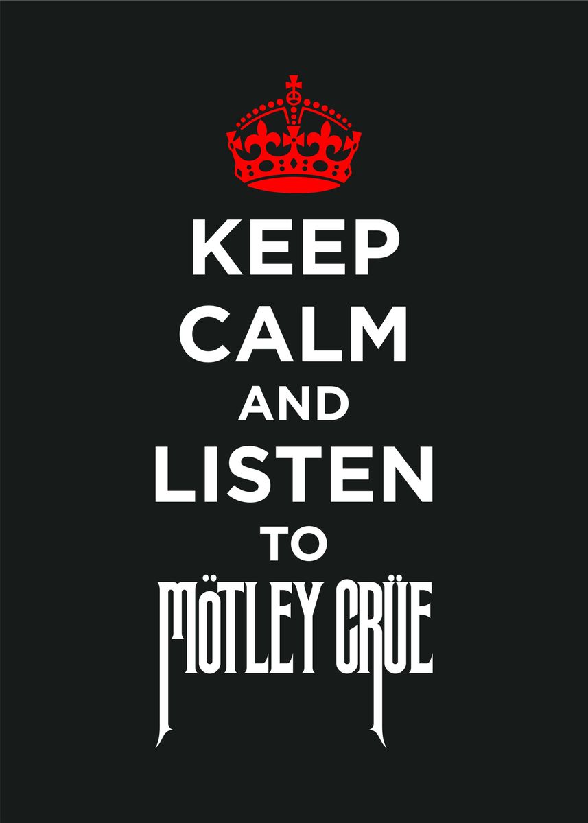 'keep calm and listen music' Poster, picture, metal print, paint by Top ...