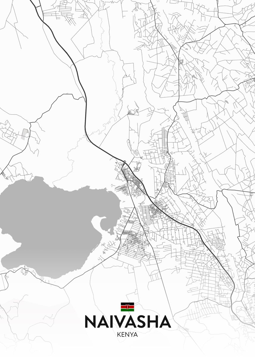 'Naivasha KE' Poster, picture, metal print, paint by IMR Designs | Displate