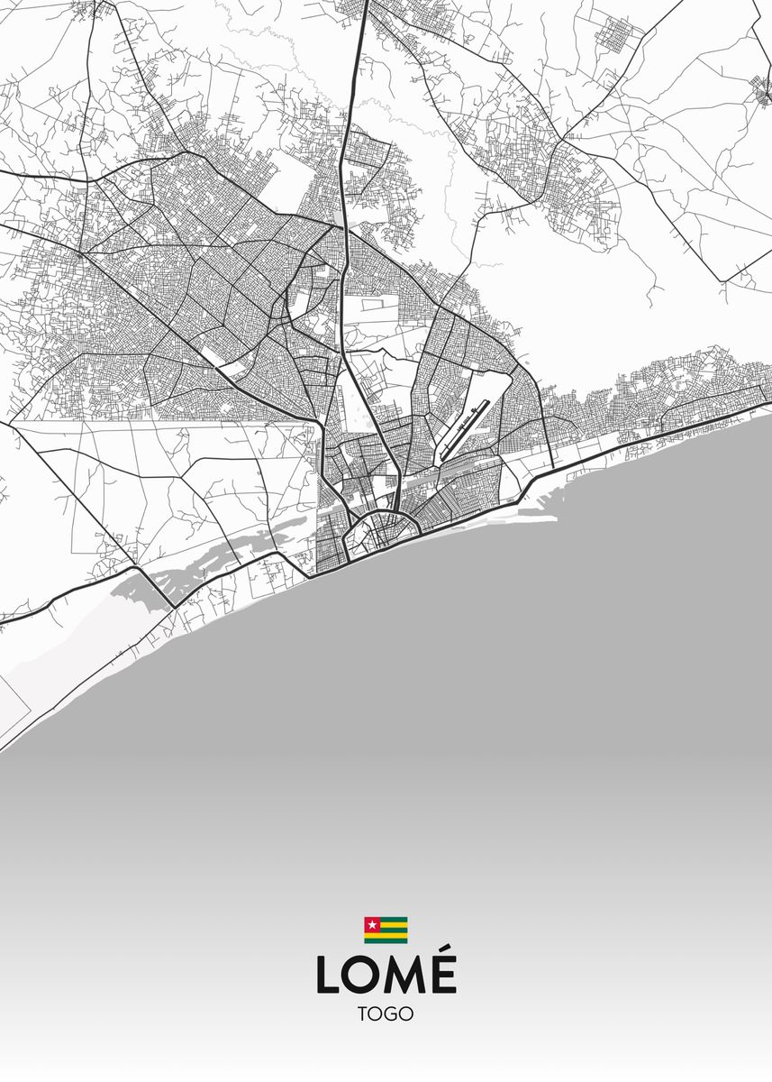 'Lome TG' Poster, picture, metal print, paint by IMR Designs | Displate