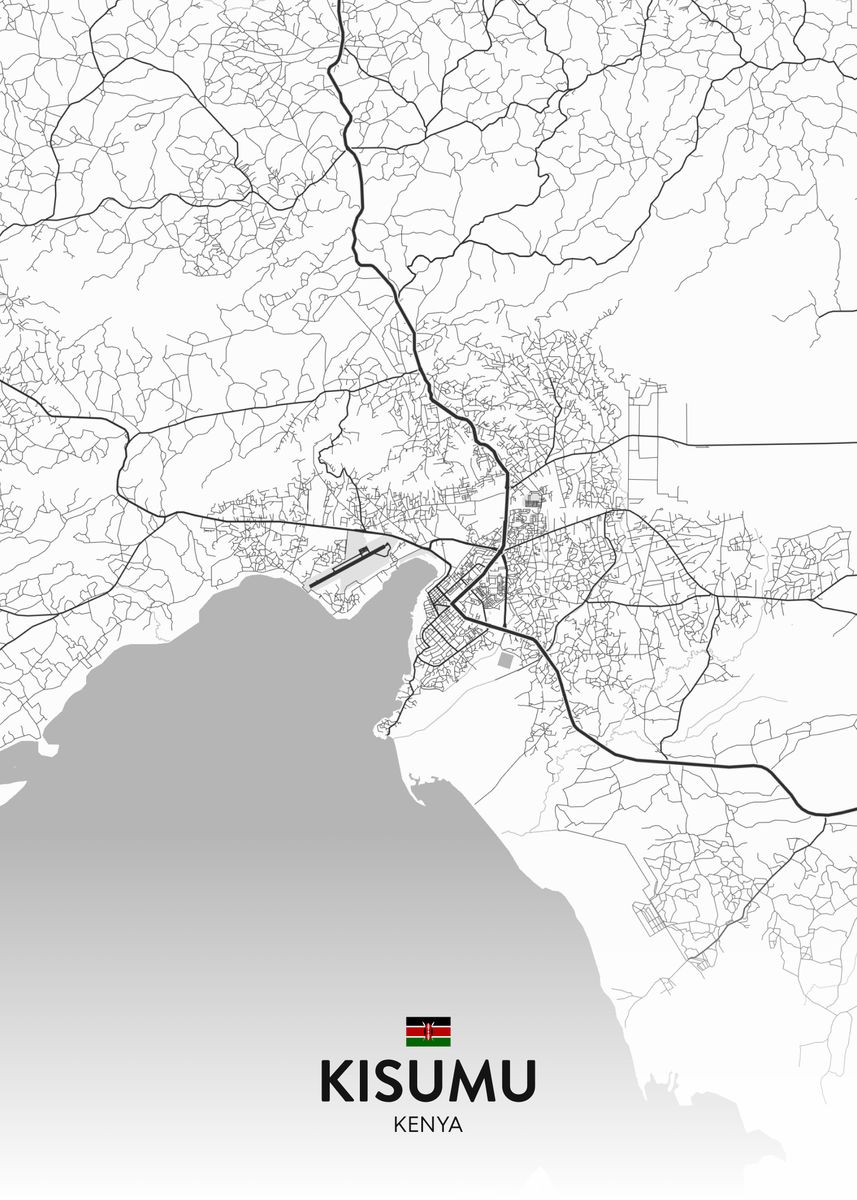 'Kisumu KE' Poster, picture, metal print, paint by IMR Designs | Displate