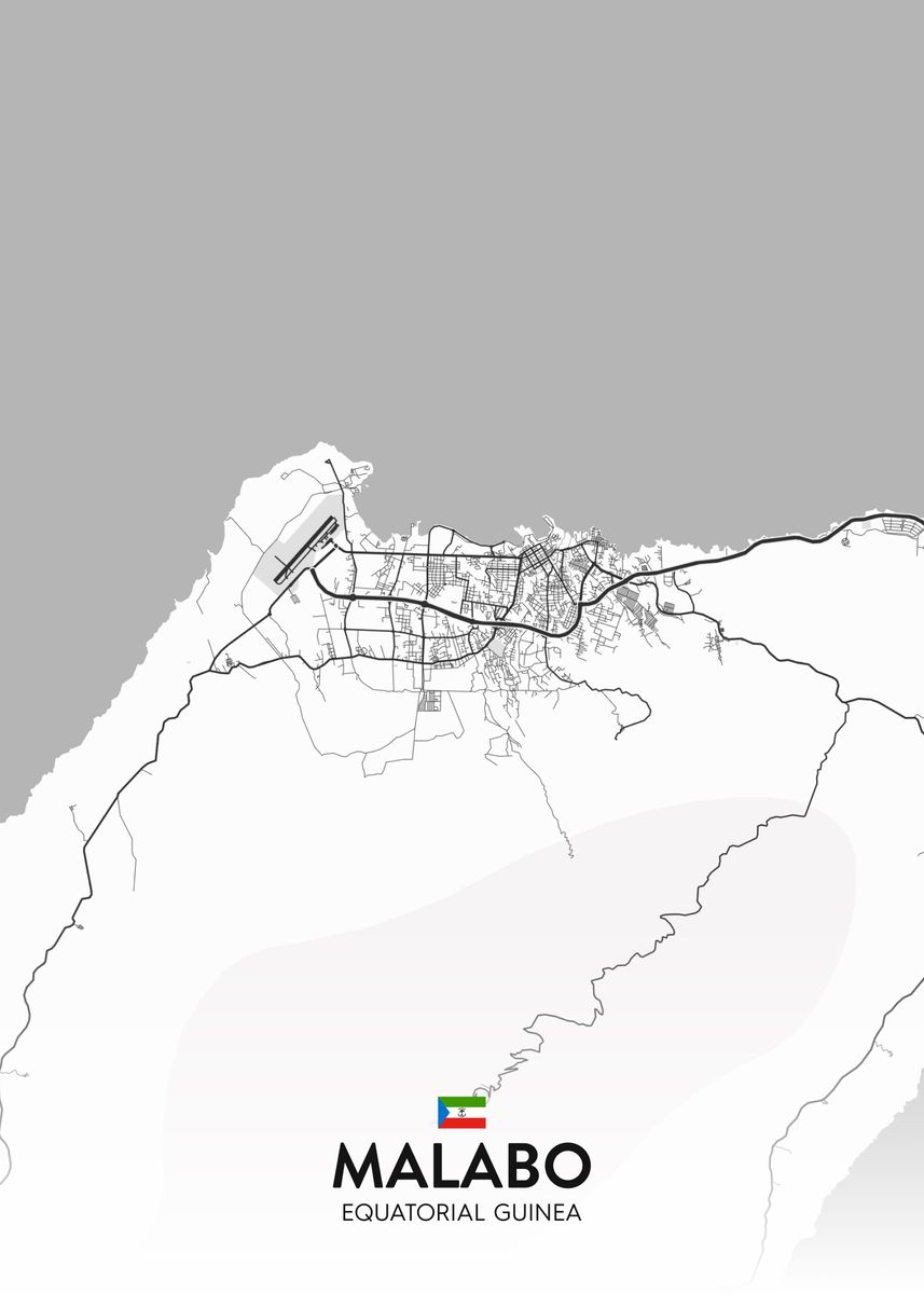 'Malabo GQ' Poster, picture, metal print, paint by IMR Designs | Displate