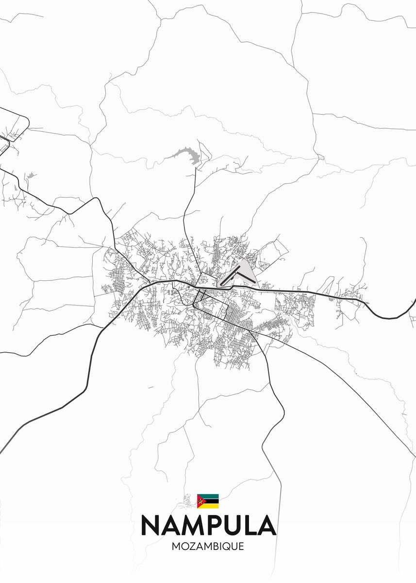 'Nampula MZ' Poster by IMR Designs | Displate