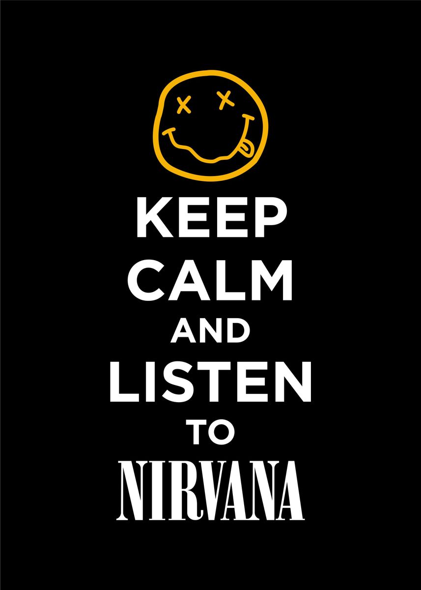 'keep calm and listen music' Poster, picture, metal print, paint by Top ...