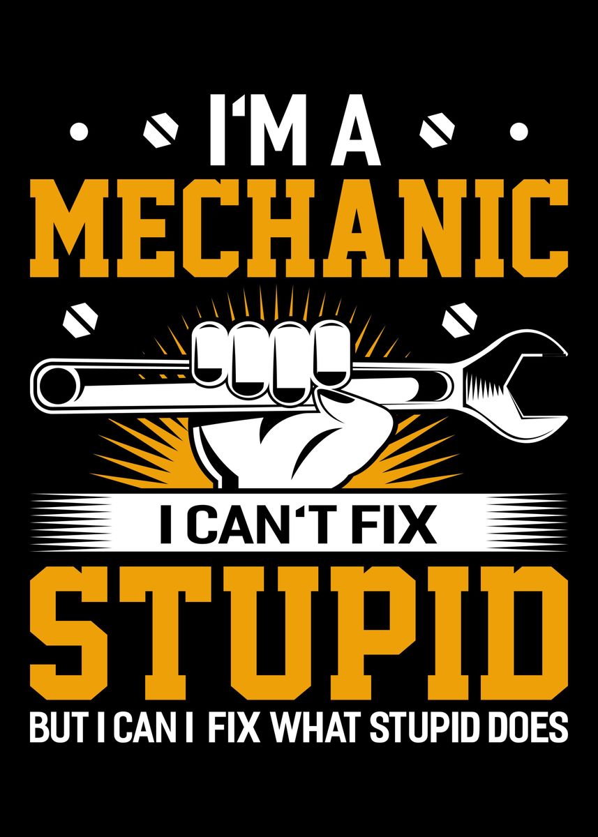 'Car Mechanic Garage Auto' Poster, picture, metal print, paint by ...
