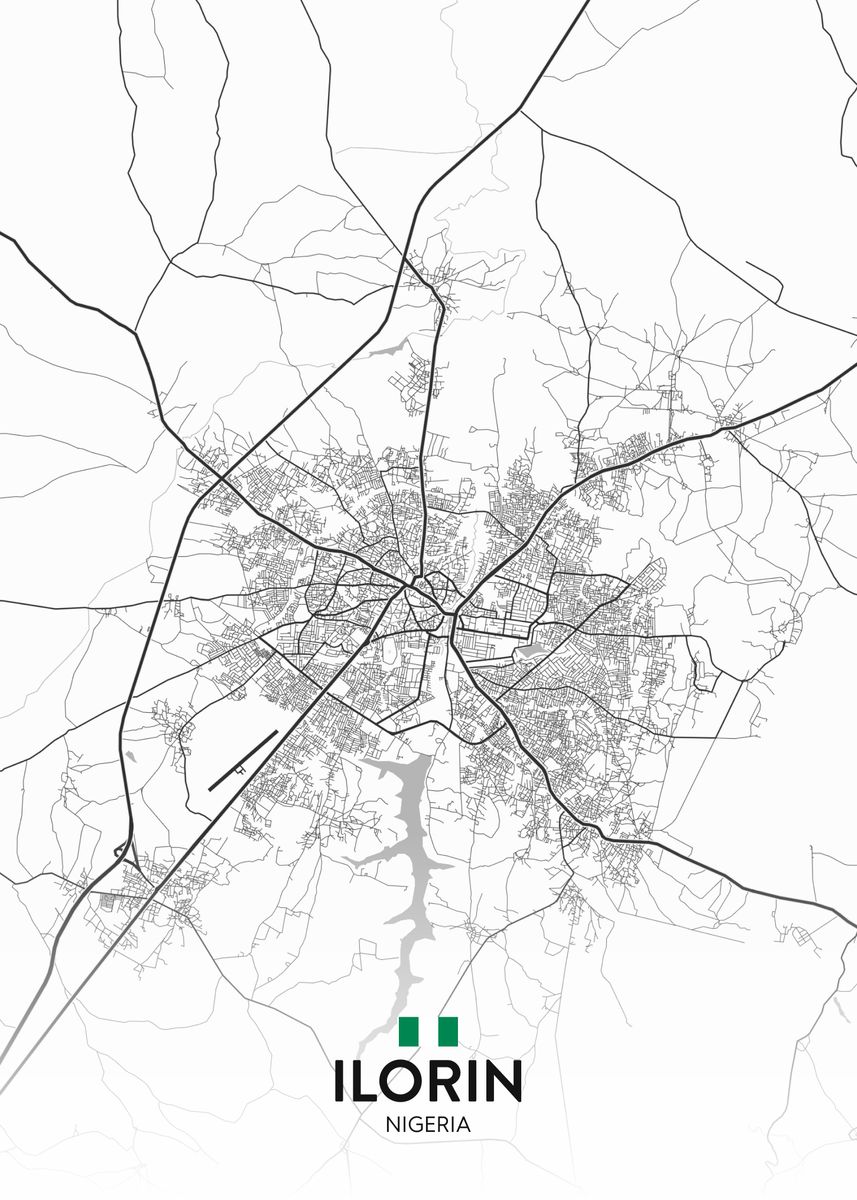 'Ilorin NG' Poster, picture, metal print, paint by IMR Designs | Displate