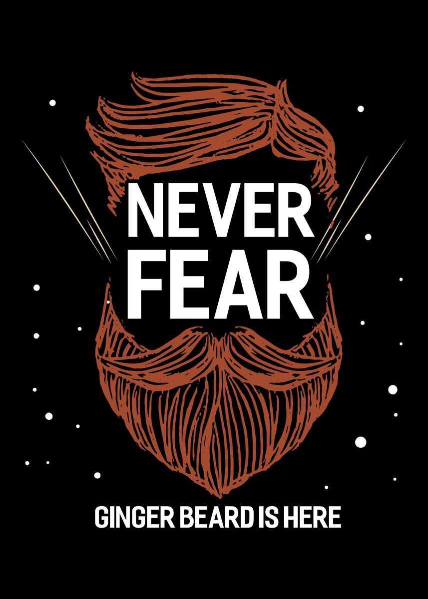 'Beard Bearded Mustache' Poster by Christian Mueller | Displate