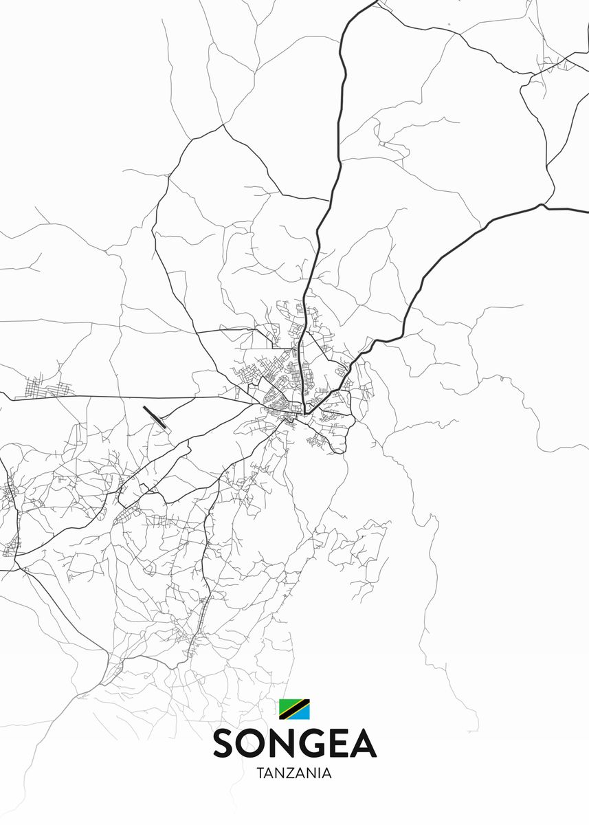 'Songea TZ' Poster, picture, metal print, paint by IMR Designs | Displate