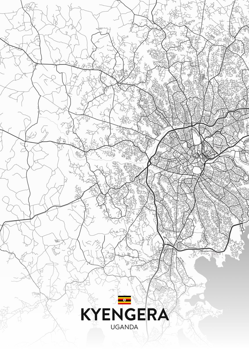 'Kyengera UG' Poster, picture, metal print, paint by IMR Designs | Displate