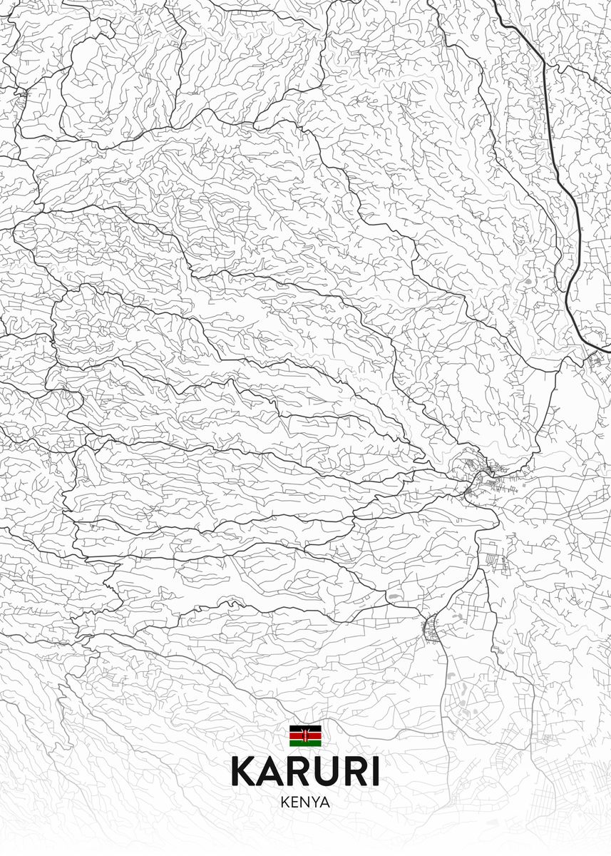 'Karuri KE' Poster by IMR Designs | Displate