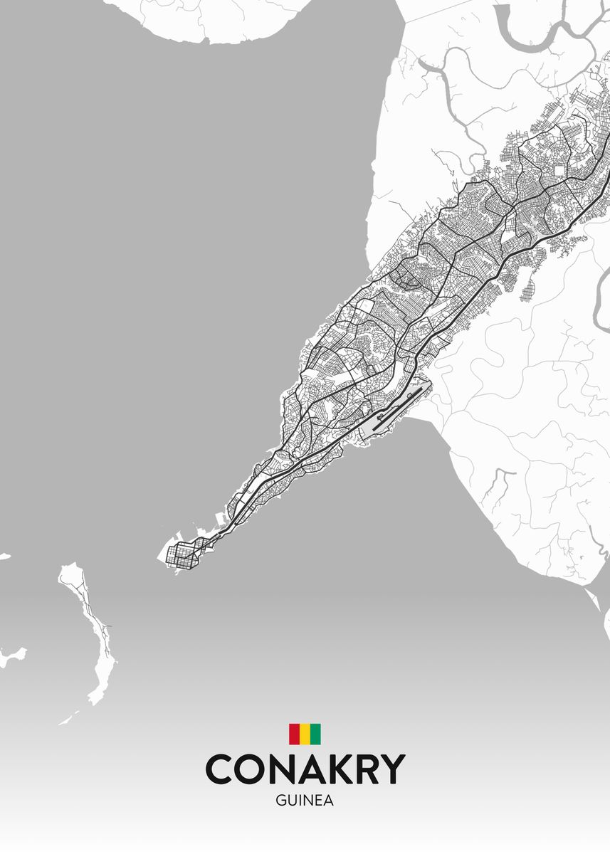 'Conakry GN' Poster, picture, metal print, paint by IMR Designs | Displate