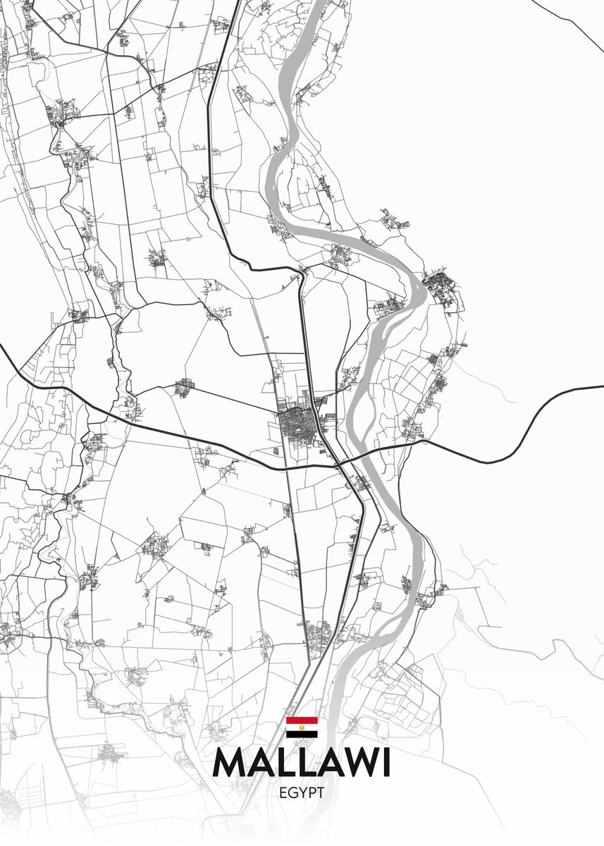 'Mallawi EG' Poster, picture, metal print, paint by IMR Designs | Displate