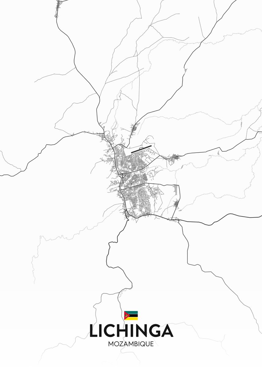 'Lichinga MZ' Poster by IMR Designs | Displate