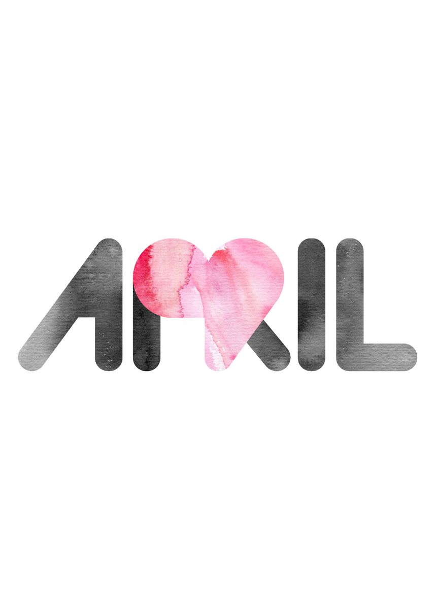 'KPop April Logo' Poster, picture, metal print, paint by Tindahan POD ...