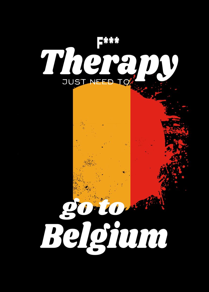 'Belgium Vacation Gift' Poster, picture, metal print, paint by Stefanie ...