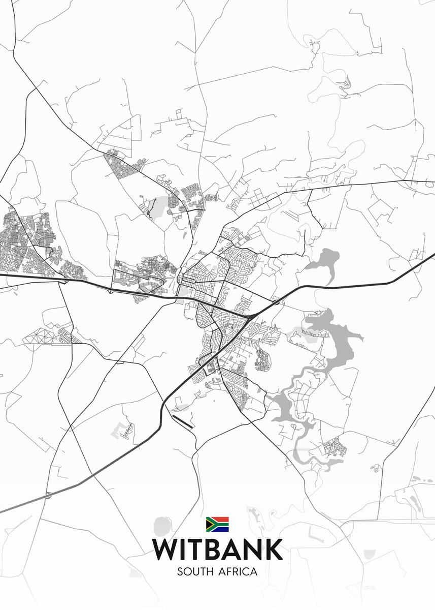 'Witbank ZA' Poster by IMR Designs | Displate