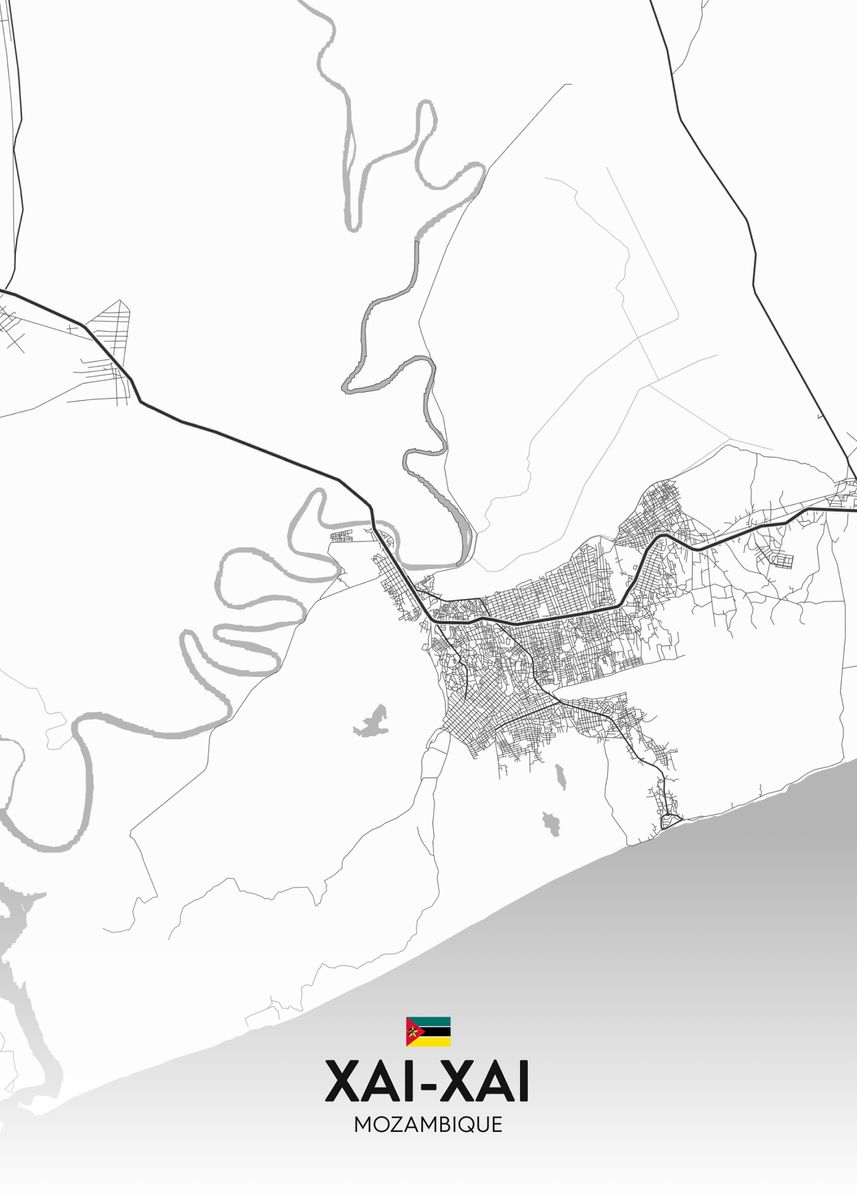 'Xai Xai MZ' Poster, picture, metal print, paint by IMR Designs | Displate