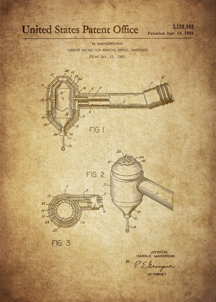 'Patent' Poster, picture, metal print, paint by BigBaby | Displate