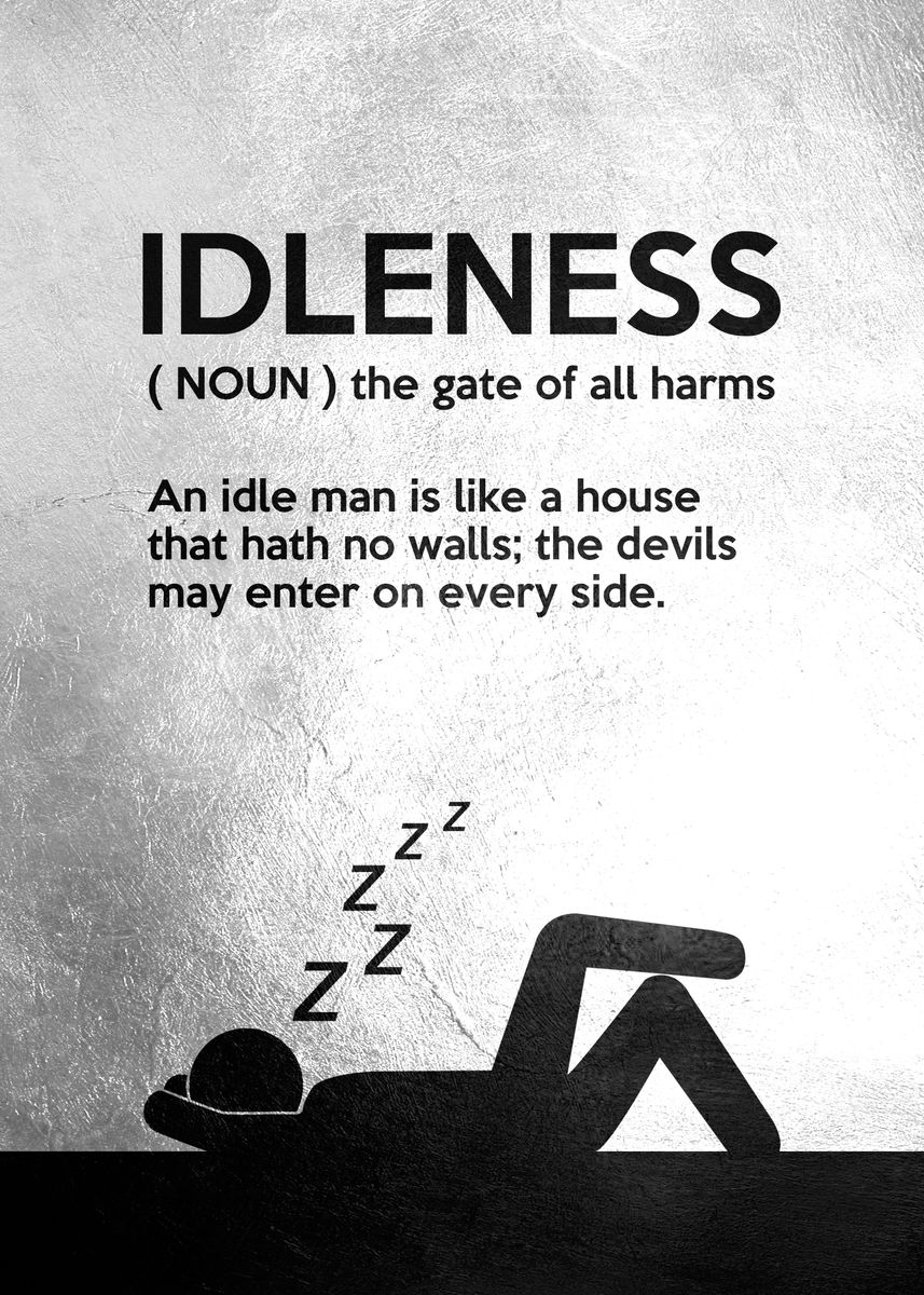 'Idleness' Poster, picture, metal print, paint by ABConcepts | Displate