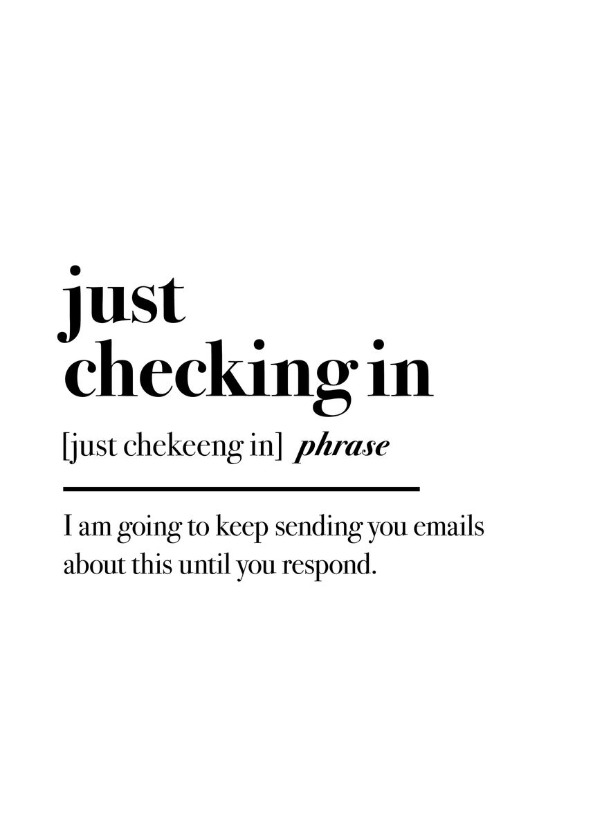 'Just Checking In' Poster, picture, metal print, paint by Haus and Hues ...