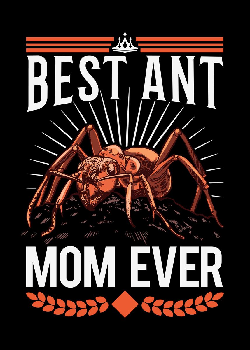'Best Ant Mom Ever Farm' Poster, picture, metal print, paint by ...