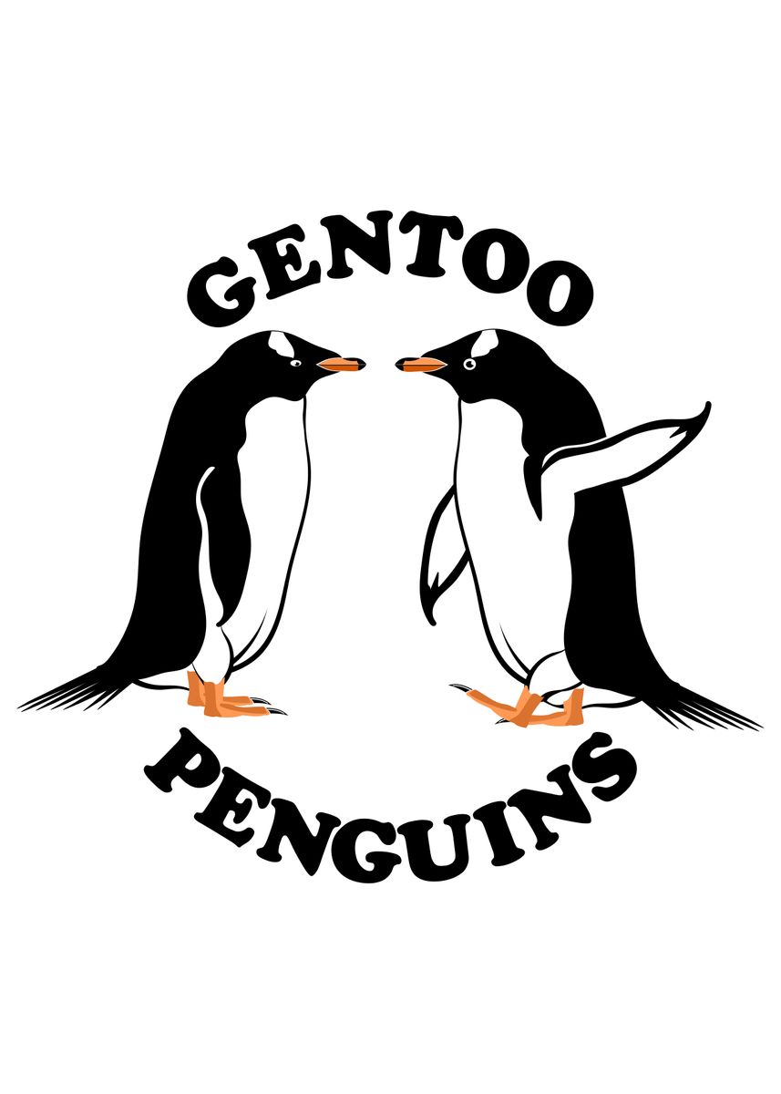 'Gentoo Penguin' Poster, picture, metal print, paint by mailbox disco ...