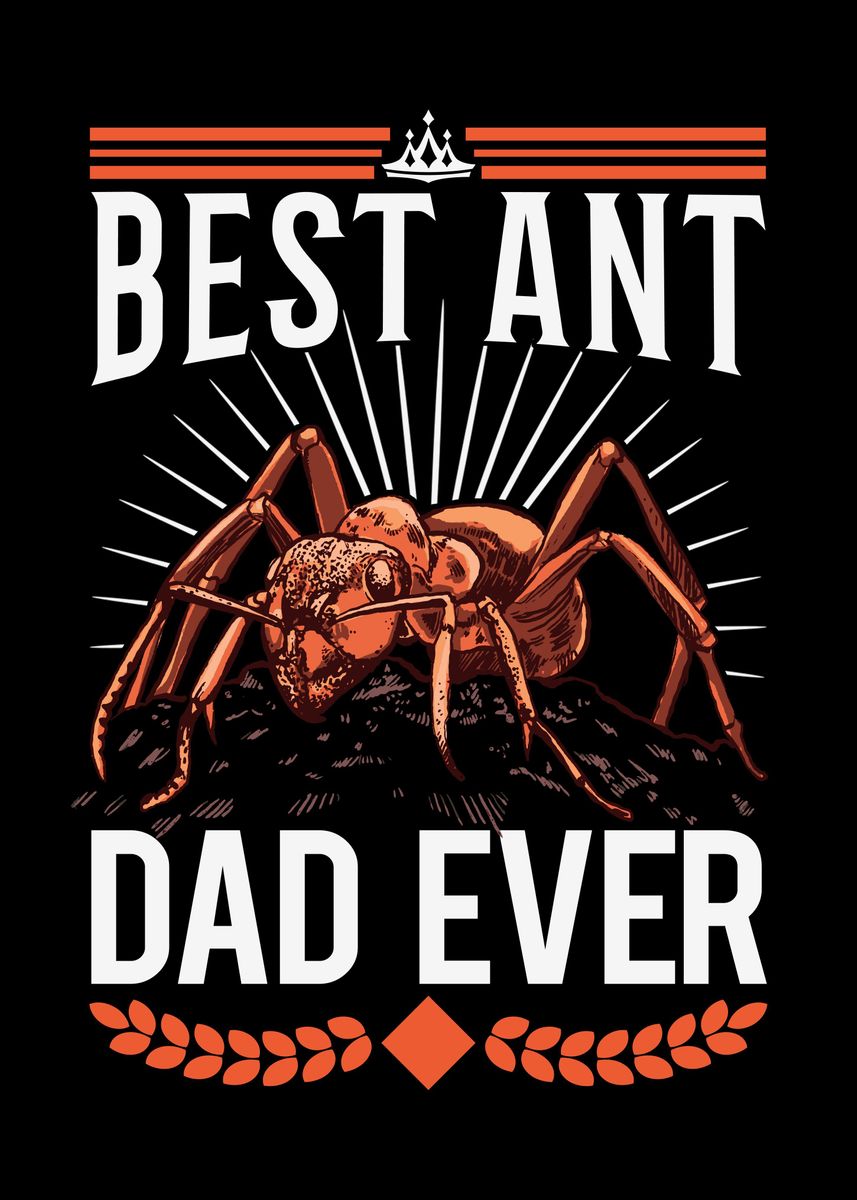 'Best Ant Dad Ever Farm' Poster by FavoritePlates | Displate