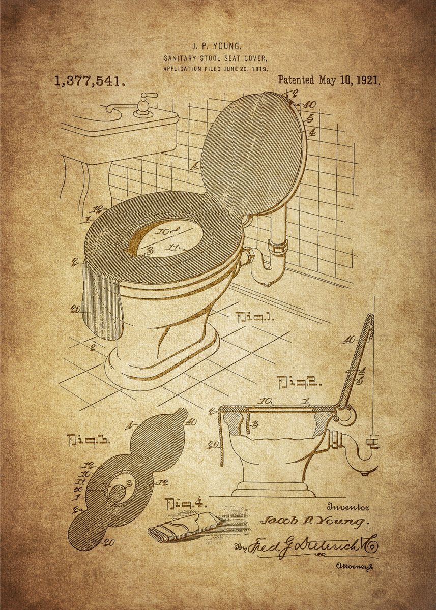 'Patent' Poster, picture, metal print, paint by Kenny Studio | Displate